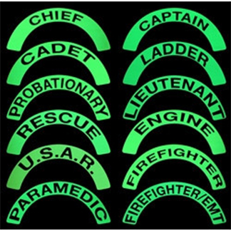 FoxFire Illuminating Reflective Helmet Rockers/Crescent Stickers