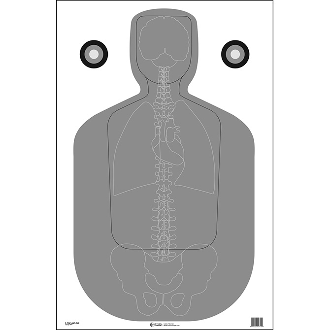 Action Target TQ-21 Qualification Target with Vital Anatomy