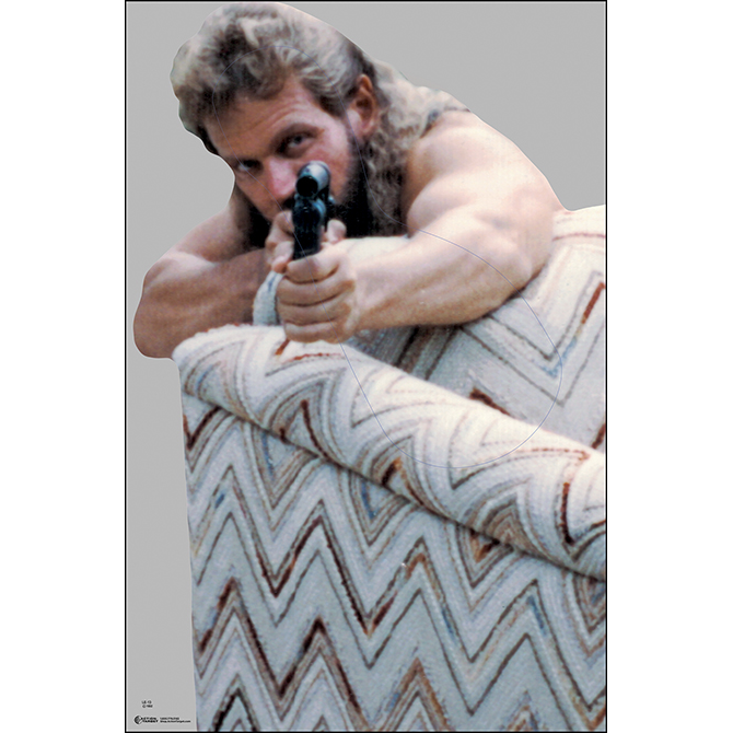Action Target Man Behind Couch with Gun Split Second Target