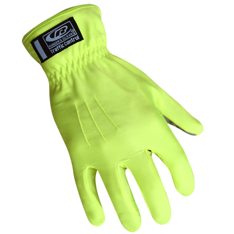 Ringers Hi-Vis/Reflective Traffic Glove, Green