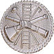 Firefighter Scramble Medallion w/ Screw Back Attachment