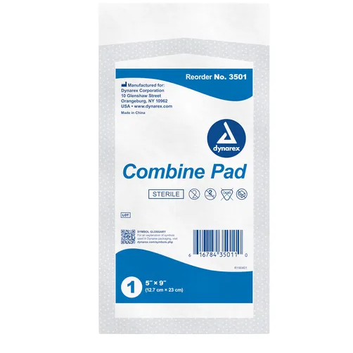 Dynarex Sterile 5 x 9 Combine Pads