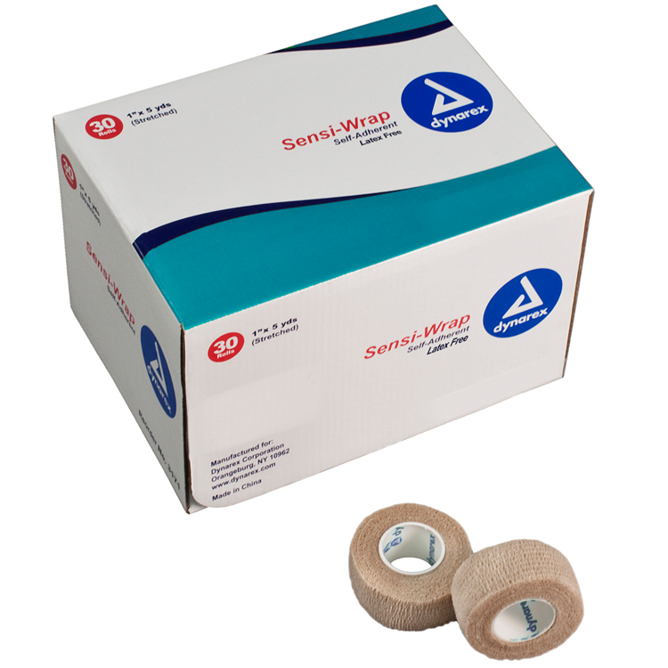 Dynarex Sensi-Wrap Self-Adherent Bandage Rolls - Tan