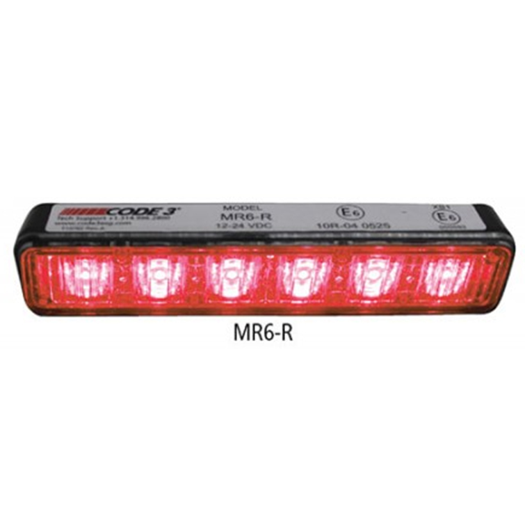 Code 3 MR6 Exterior LED Hood Mount or Flush Mount Lighthead