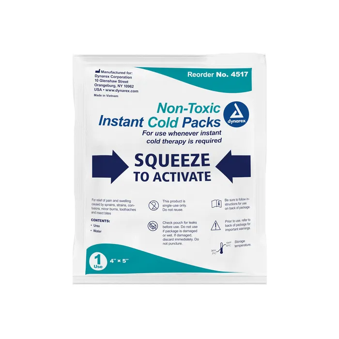 Dynarex 4x5 Non-Toxic Instant Cold Pack