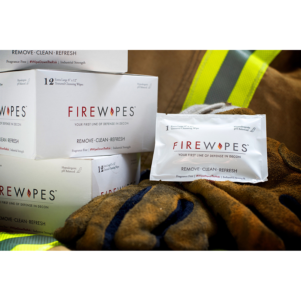 Firewipes On-Scene Firefighter Skin Decontamination Wipes - Case of 24 ...