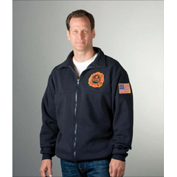 Game Workwear 8075 Firefighter's Full-Zip Job Shirt, Navy