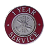 Hook-Fast 1 Year of Service Pin