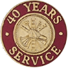 Hook-Fast 40 Years of Service Pin