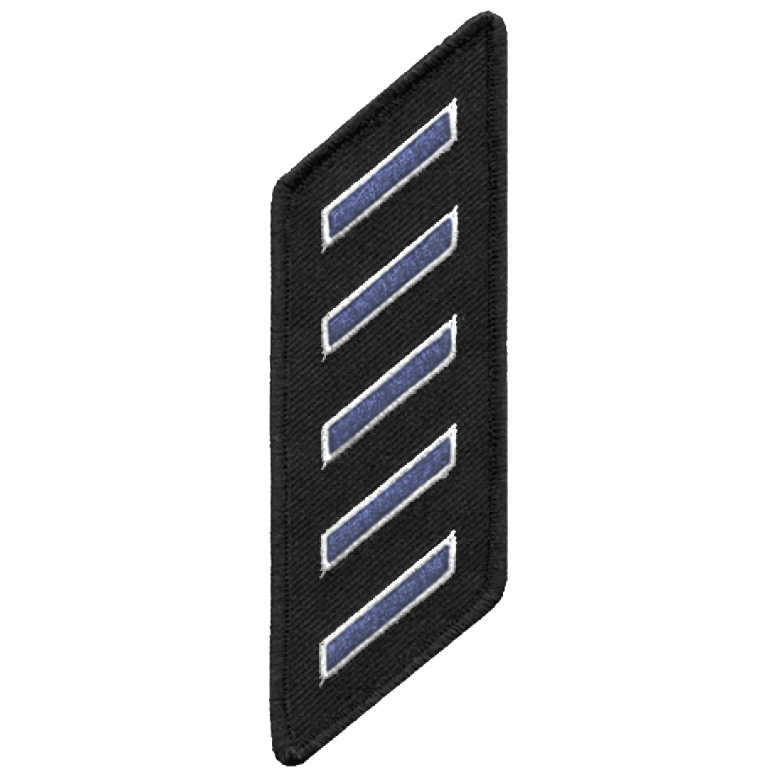 Hero's Pride Quintuple Hash Marks with Merrowed Border