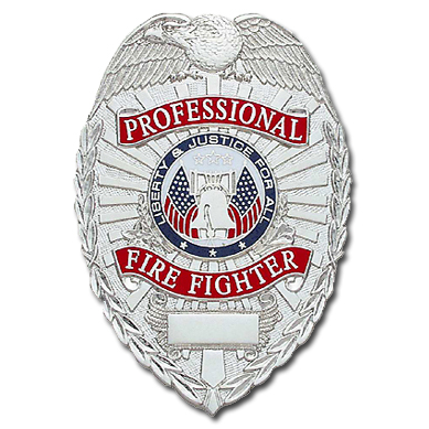 Smith & Warren Stock Badge, Professional Firefighter