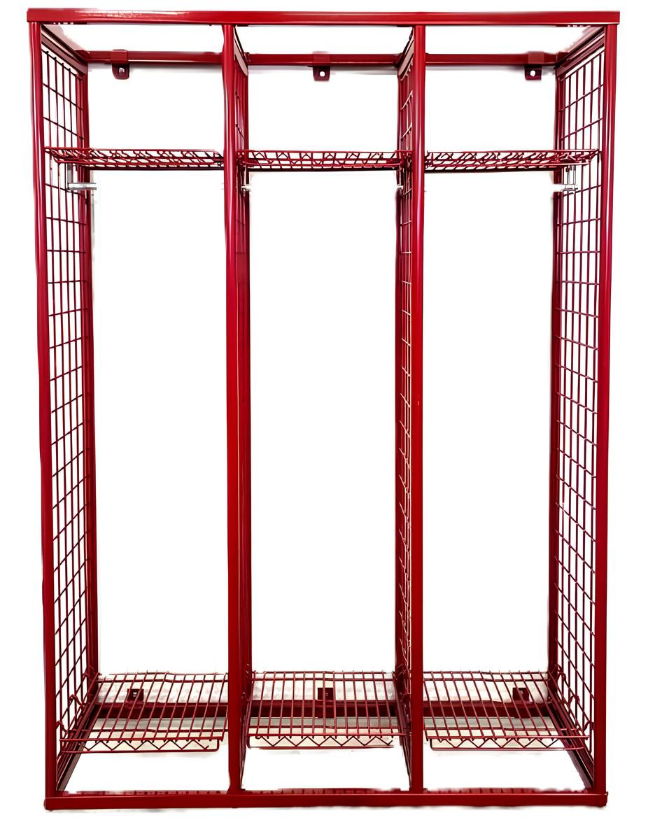 Circul-Air Wall Mount Gear Storage Lockers, Red