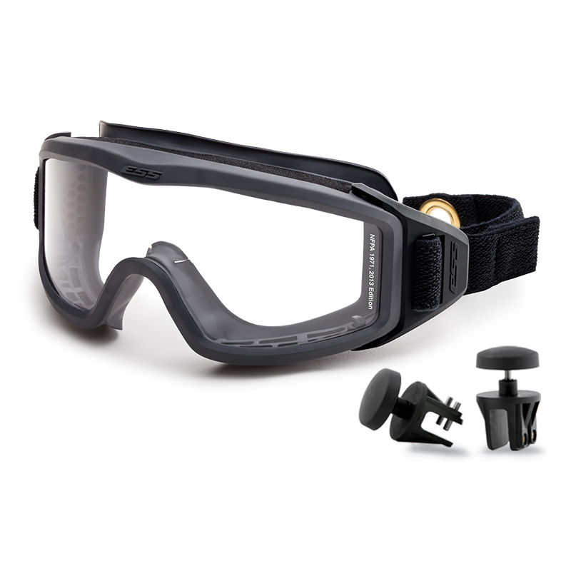 ESS FirePro-1971 EX-1 Structural Firefighting Goggle Kit, Speed Clip ...