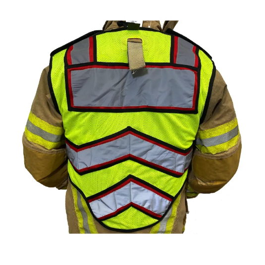 Fire Ninja Fire Safety Vest, Red, Oversized, No Lettering, Plain Vest