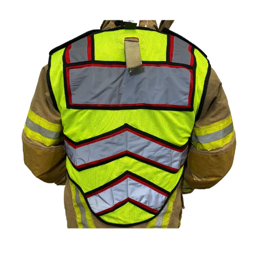 Fire Ninja Fire Safety Vest, Red, Oversized, No Lettering, Plain Vest