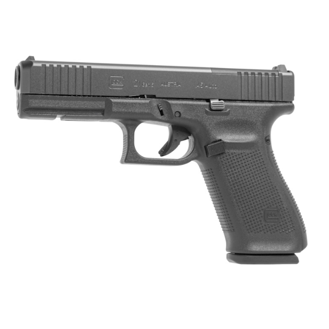 Glock G21 Gen 5 MOS, .45 Auto, Fixed Sights, Blue Label