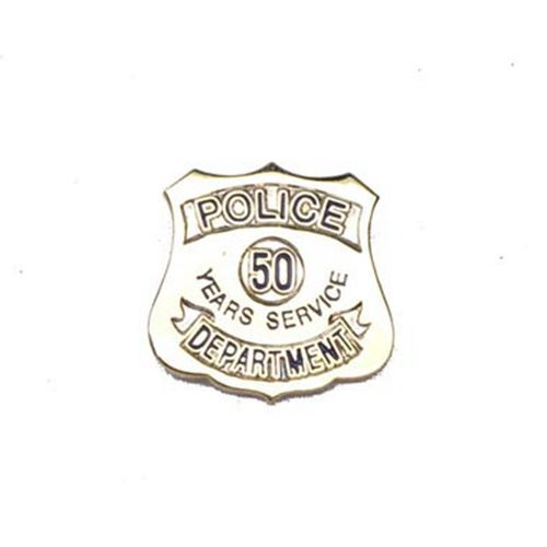 Police Department 50 Years Of Service Pin