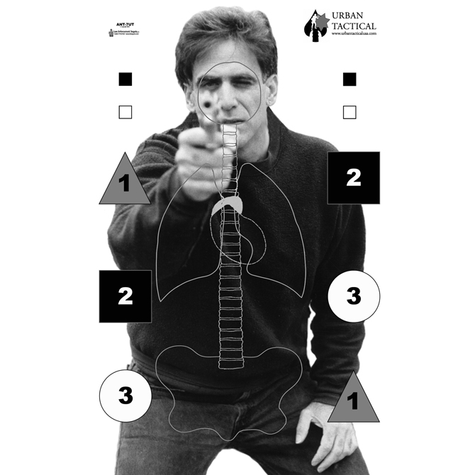 Law Enforcement Targets Urban Tactical Anatomy Photo Target