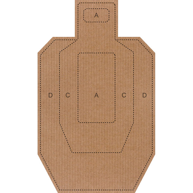 Law Enforcement Targets IPSC/USPSA Cardboard Torso Target, 18" x 30 ...