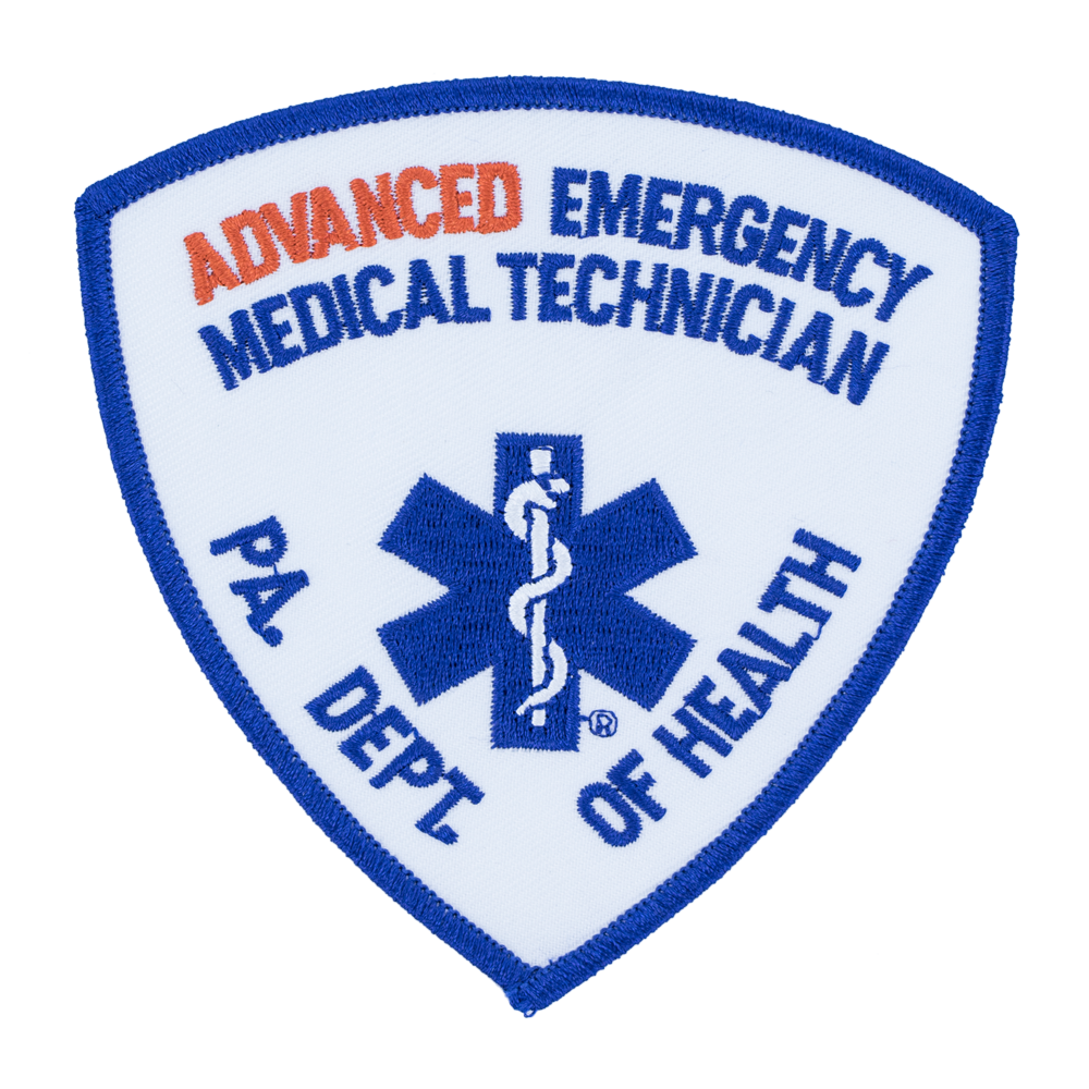 PA Advanced Emergency Medical Technician, 3.75" Embroidered Patch