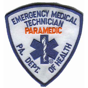 PA State Paramedic Embroidered Patch