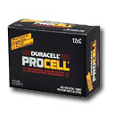 Duracell Procell C-Cell Alkaline Battery, Box of 12