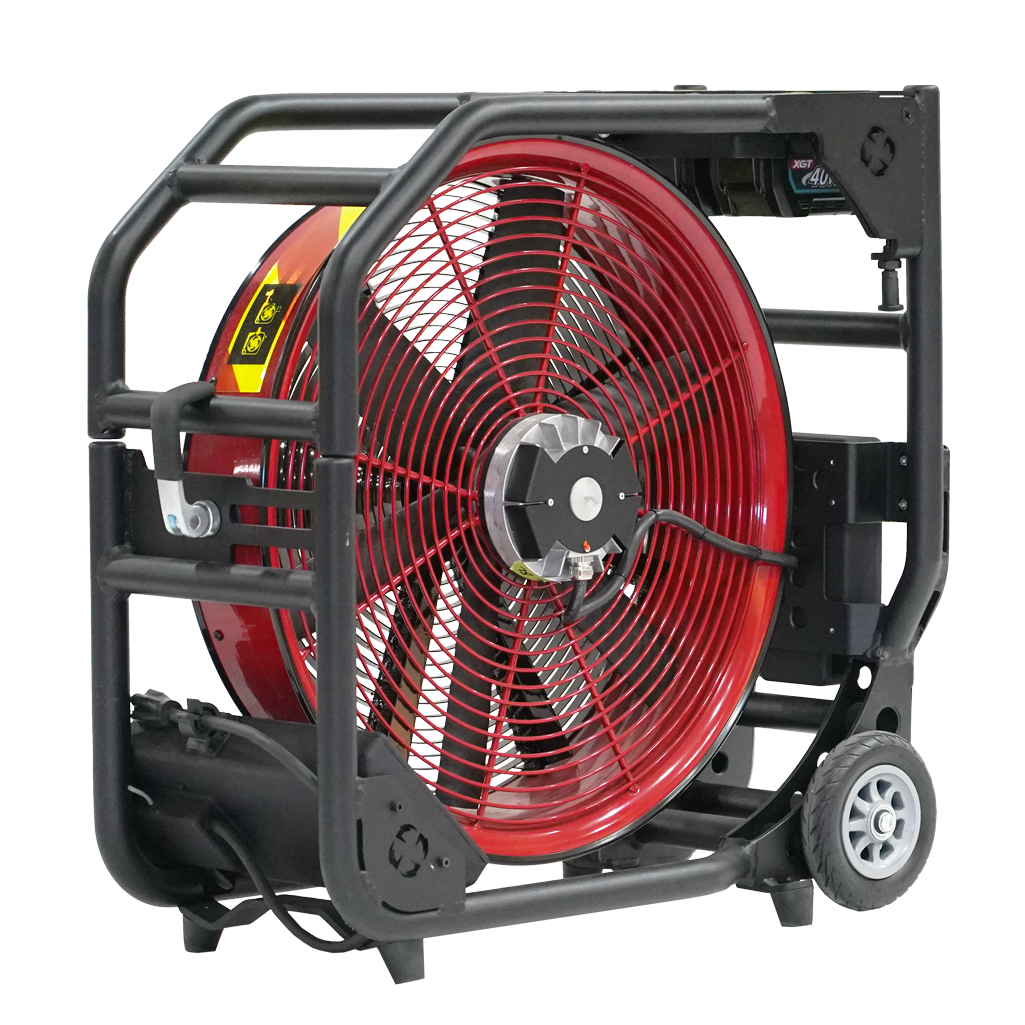 SuperVac 20" PPV Ventilation Fan with (2) 12AH DeWalt FlexVolt ...