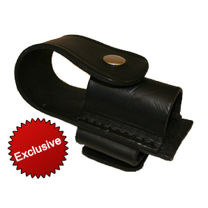 Boston Leather EXCLUSIVE Flashlight holder for Radio Strap and ...