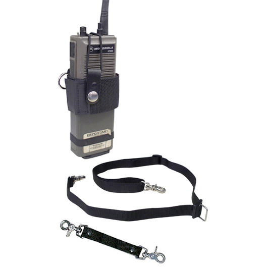 Boston Leather Deluxe Nylon Radio Strap with Adjustable Mic Tab ...