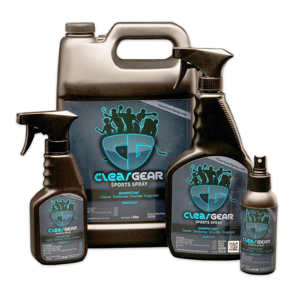 Clear Gear Sports Spray Disinfectant Cleaner and Deodorizer, 1 Gallon