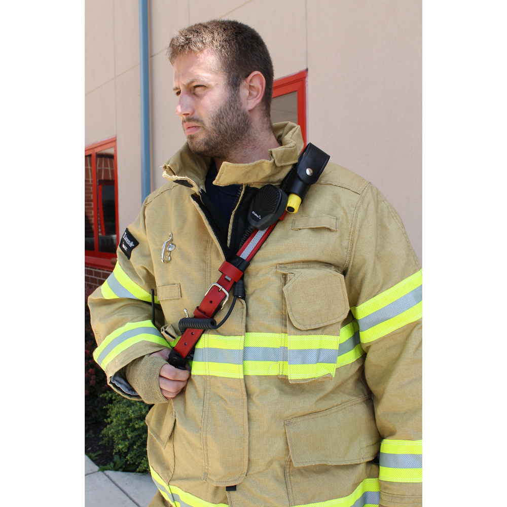 Boston Leather Grand Slam Combo, Red Radio Strap, Radio Holder, Shorty ...