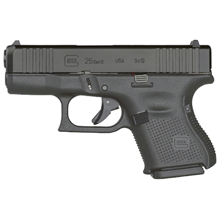 GLOCK 26 Gen5, 9 mm, Ameriglo Bold, (3) 10 rd Mags, Blue Label