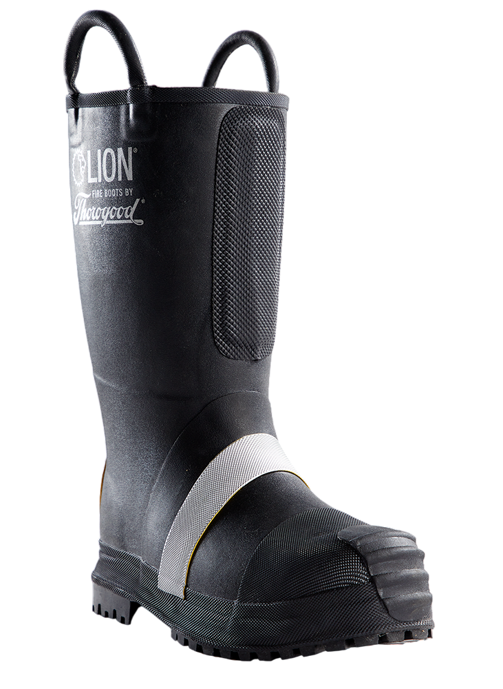 LION by Thorogood Hellfire Rubber Insulated Felt Firefighting Boot with ...