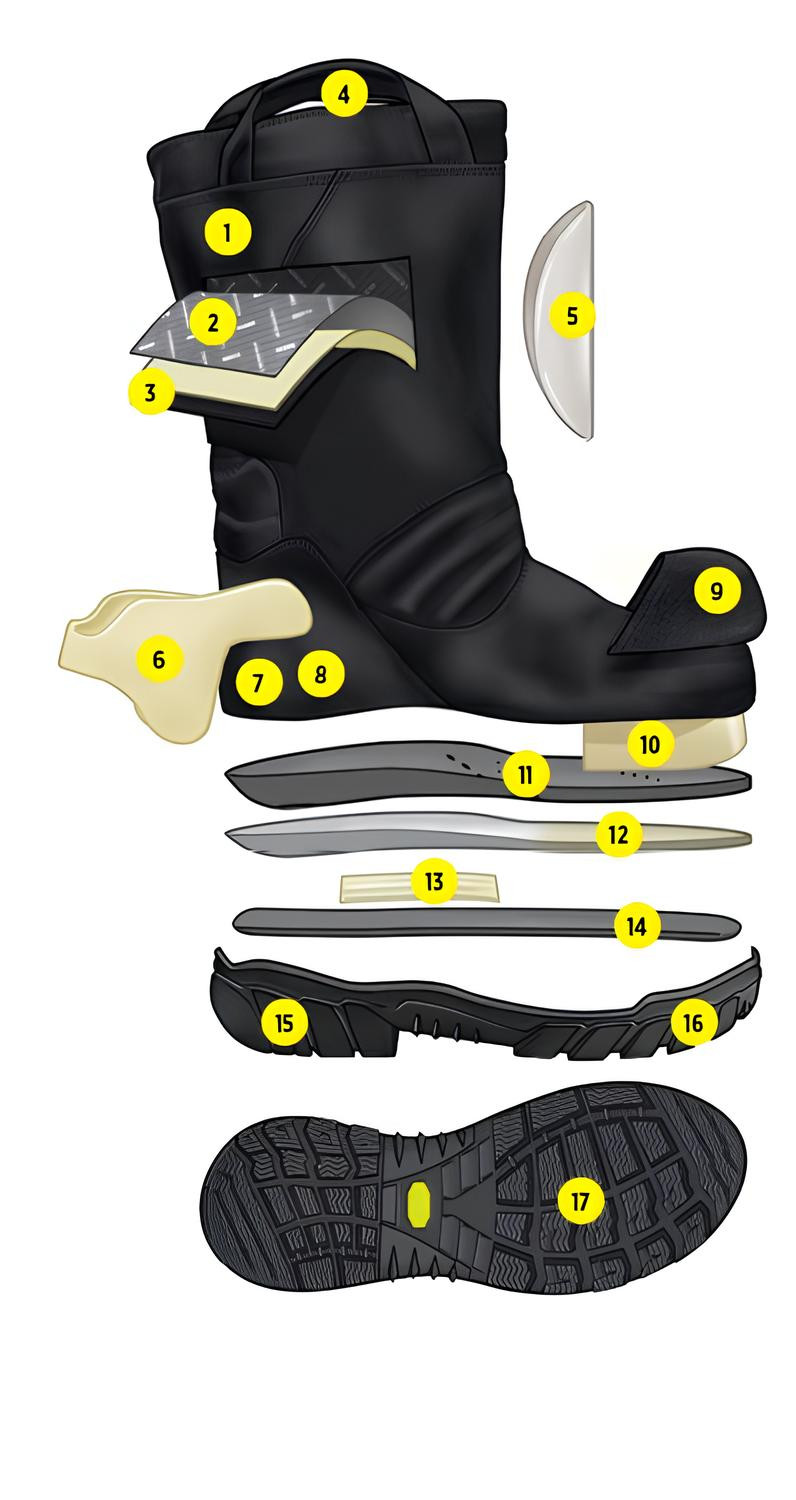 Globe Shadow XF 14" Pull-On Structural Fire Boot