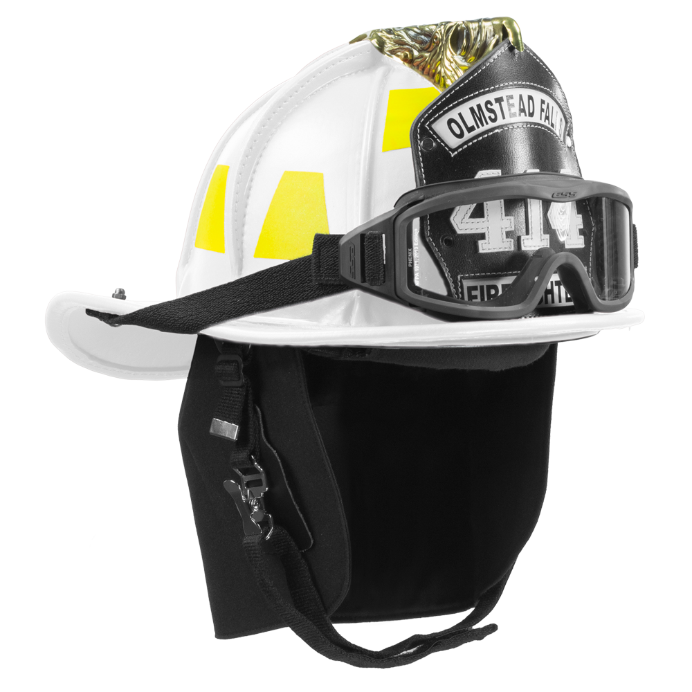 Phenix TL-2 Traditional Leather Firefighting Helmet, White