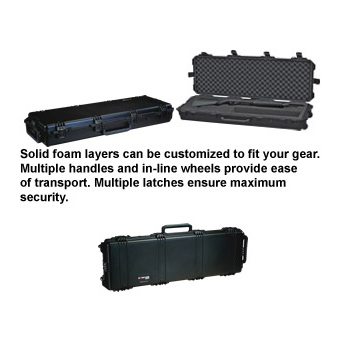 Hardigg Storm Case IM3200 with In-Line Wheels - Fits Long Guns