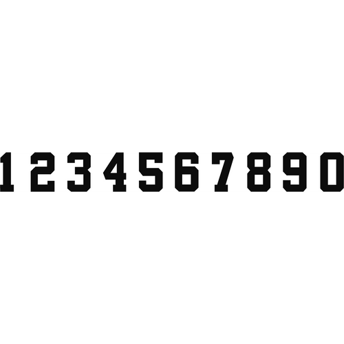 TheFireStore Large 2-1/4" Two Color Shadow Number