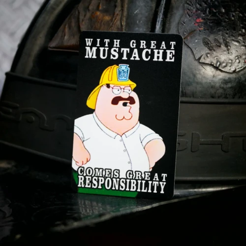 Taylor's Tins™ With Great Mustache Metal Playing Card