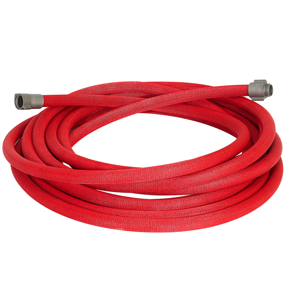 Armored Textiles Armored Reel Semi-Rigid Hose, Red