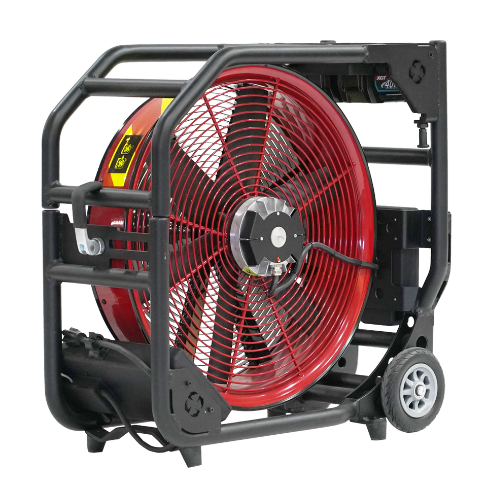 SuperVac 20" PPV Ventilation Fan with (2) 12AH DeWalt FlexVolt ...