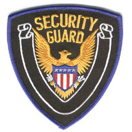 Embroidered Patch, Security Guard