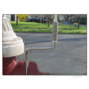 TheFireStore Hy-Viz Fiberglass Hydrant Marker w/ Red, White and Blue ...