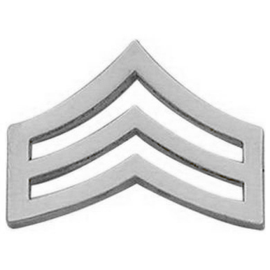 Smith & Warren Sergeant Chevron Collar Pin, 1" x .75"