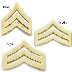 Smith & Warren Collar Pins, Sergeant Chevron, Pair