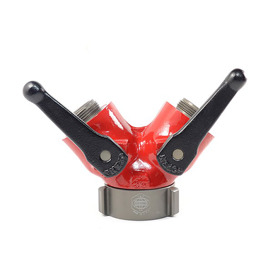S&H Fire Products 2.5"F x (2) 1.5"M Gated Wye Valve