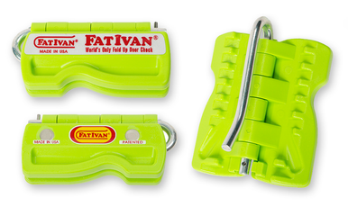 Fat Ivan Block It and Lock It Door Chock with Magnets, Green w/ GLO ...