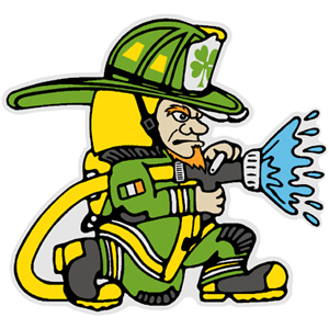 TheFireStore Exclusive Full Color Fighting Irish Die Cut Decal