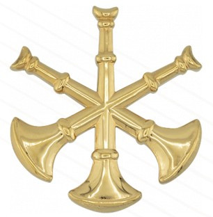 Smith & Warren 3 crossed Bugle Di-Cut XL, Gold