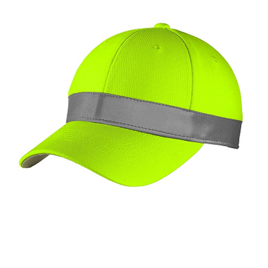 CornerStone ANSI 107 Safety Cap Safety Yellow, 1" Reflective Band ...