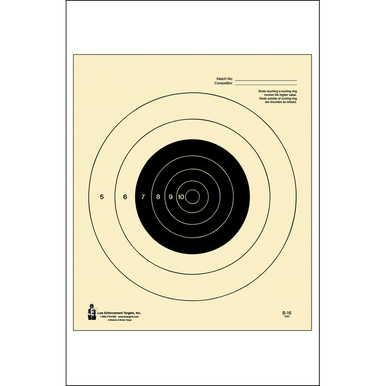 Law Enforcement Targets NRA 25-Yard Slow Fire Pistol Target